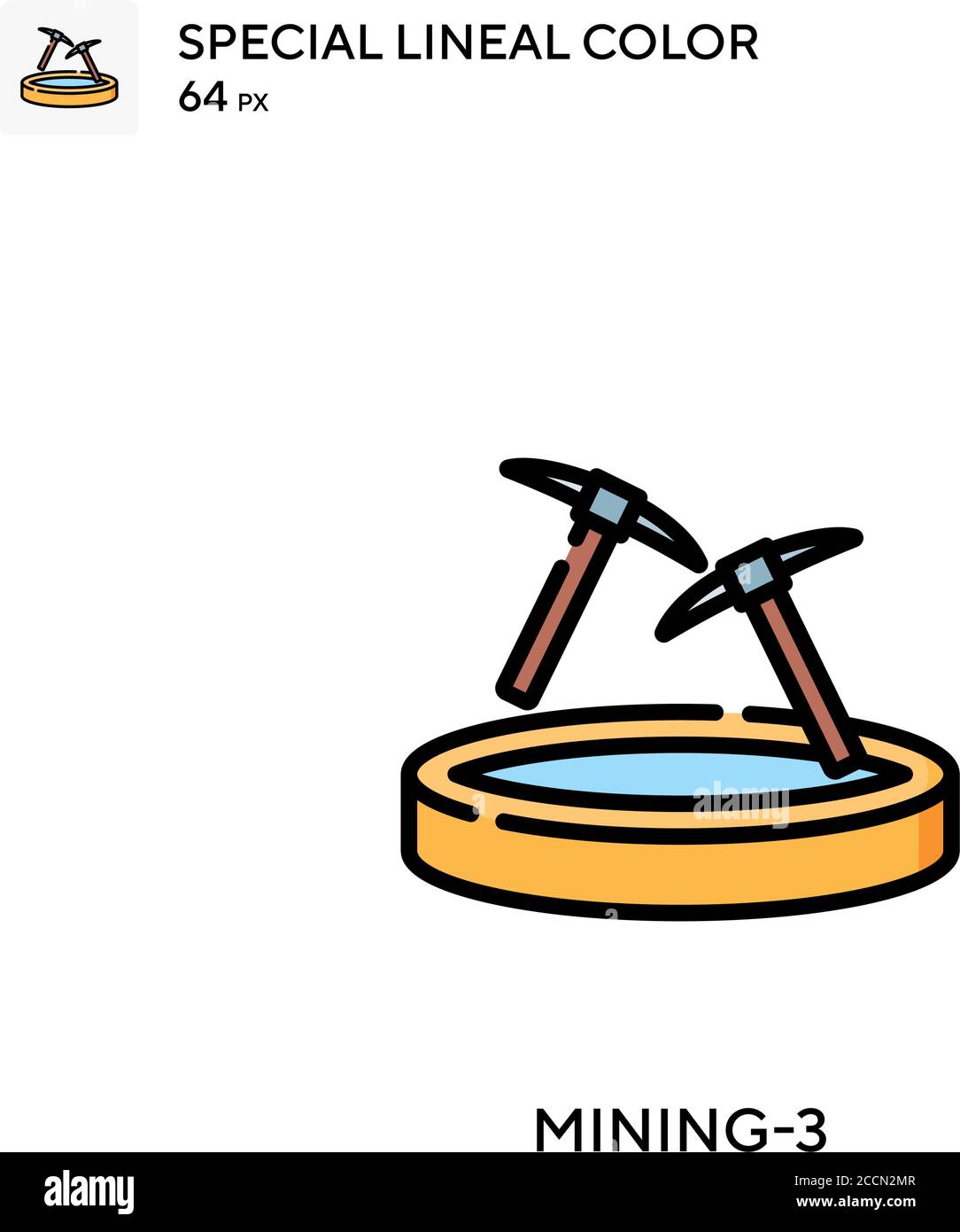 Mining-3 Special lineal color icon. Illustration symbol design template ...