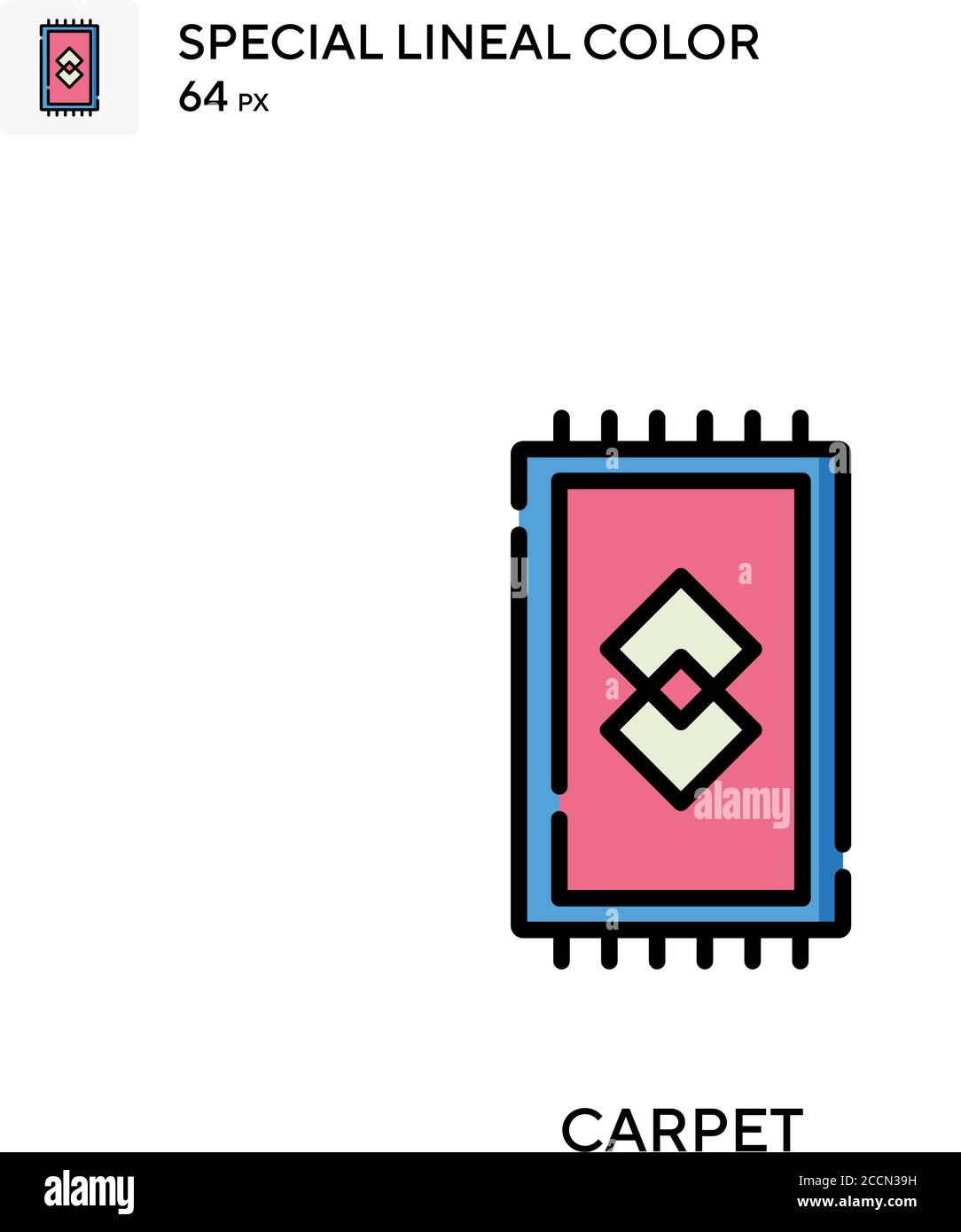 Carpet Special lineal color icon. Illustration symbol design template ...