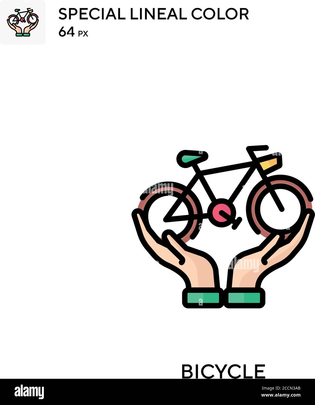 Lake Hand drawn color icon. Modern vector illustration concepts. Easy ...