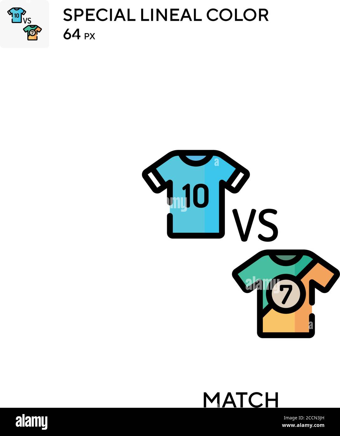 Match Special lineal color icon. Illustration symbol design template ...