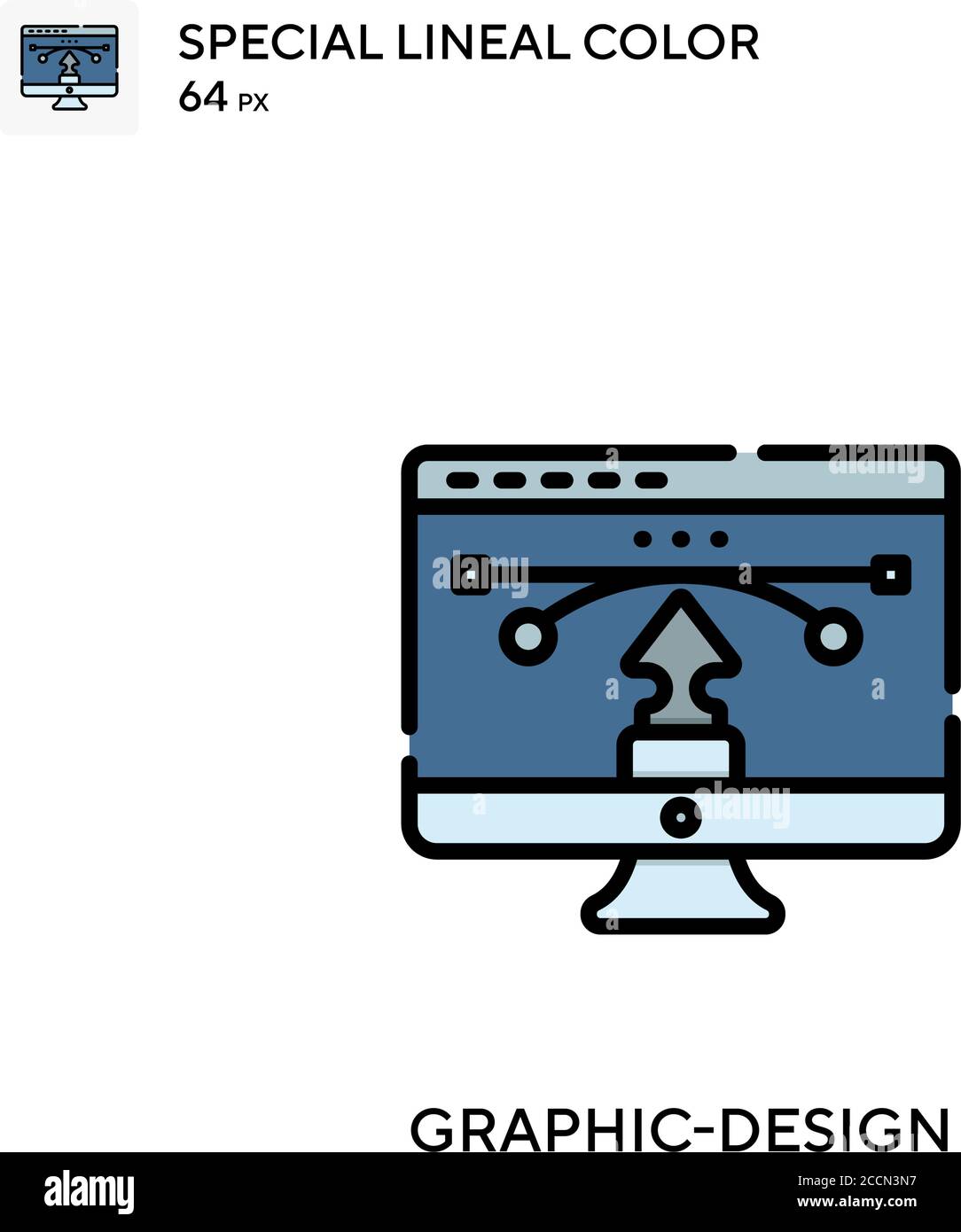 Graphic-design Special lineal color icon. Illustration symbol design ...