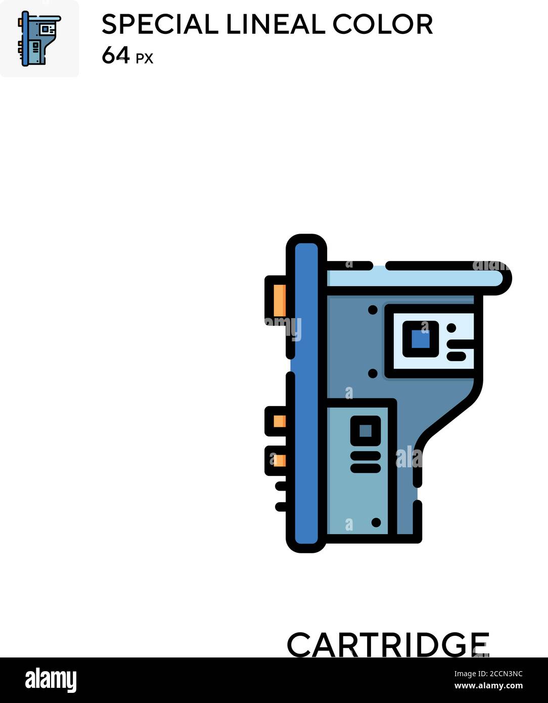 Cartridge Special lineal color icon. Illustration symbol design ...