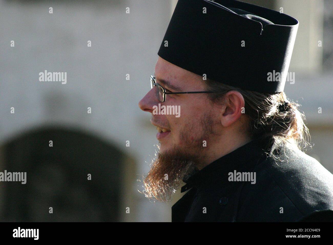 Young monk christian orthodox hi-res stock photography and images - Alamy