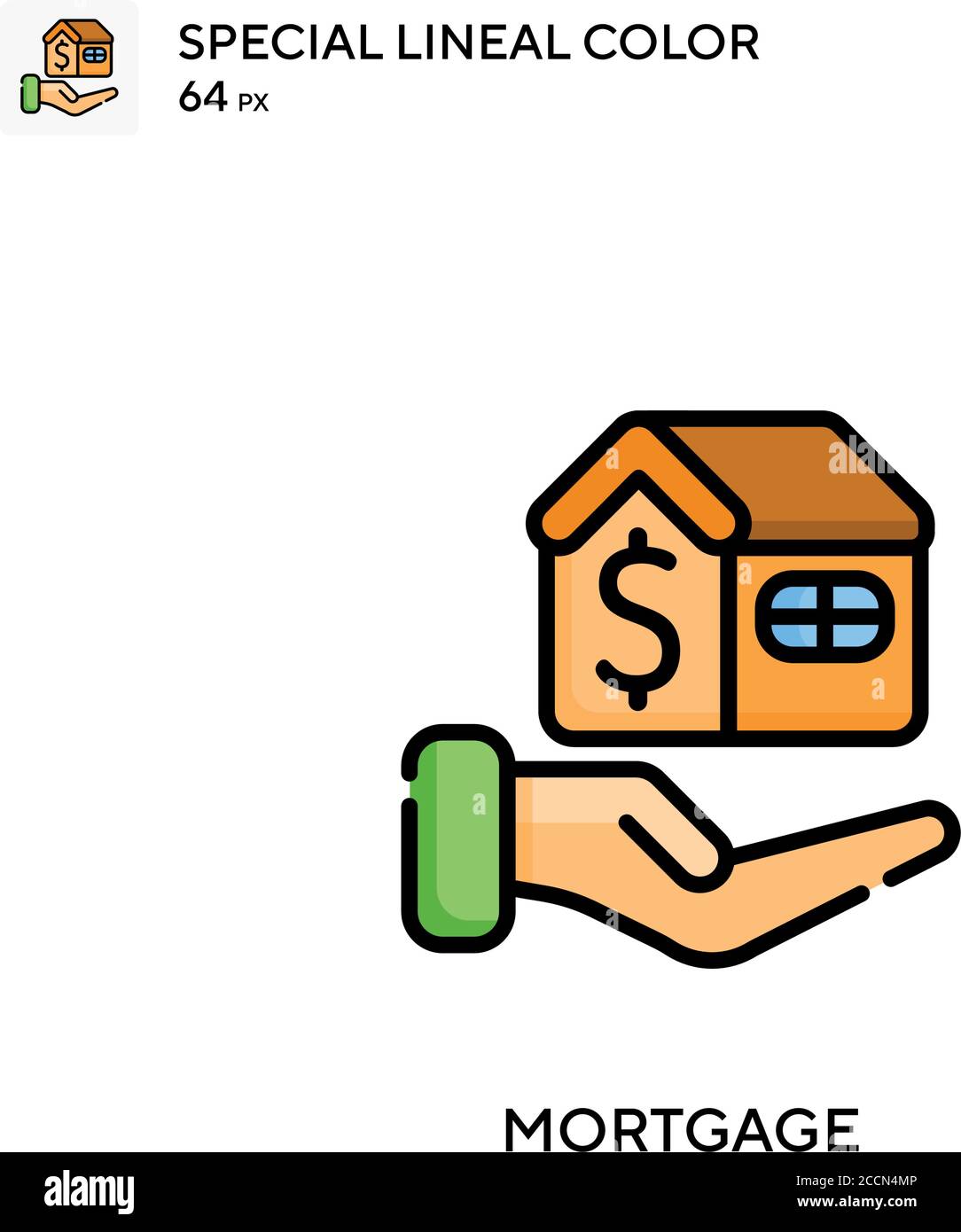 Open-book Hand drawn color icon. Modern vector illustration concepts ...