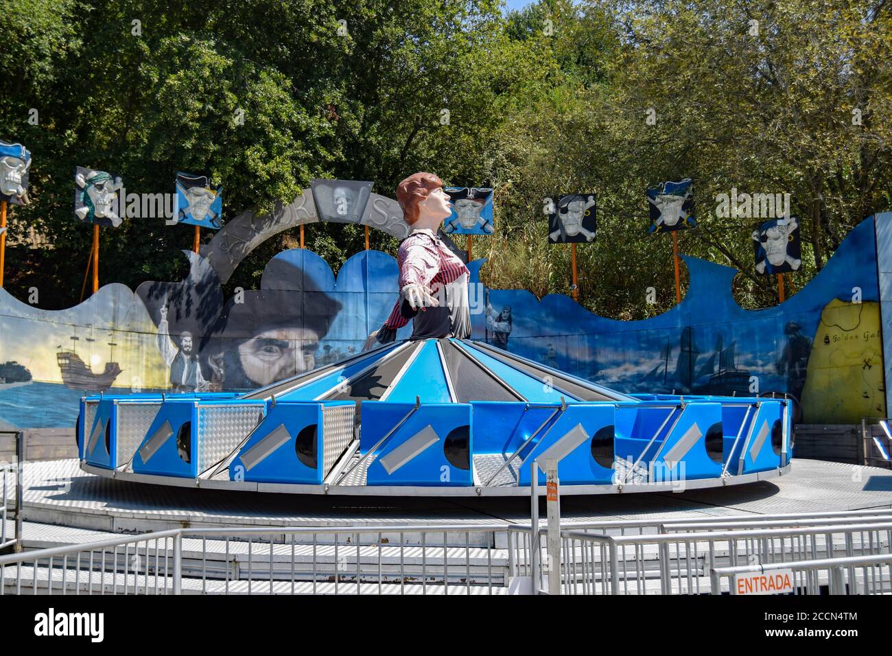 Magikland fun park bailarina diversion in Penafiel, Portugal Stock ...
