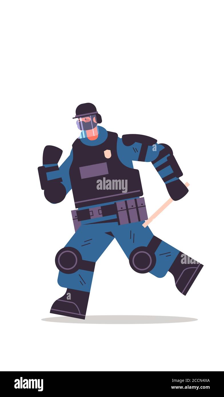 policeman in full tactical gear riot police officer protesters and ...