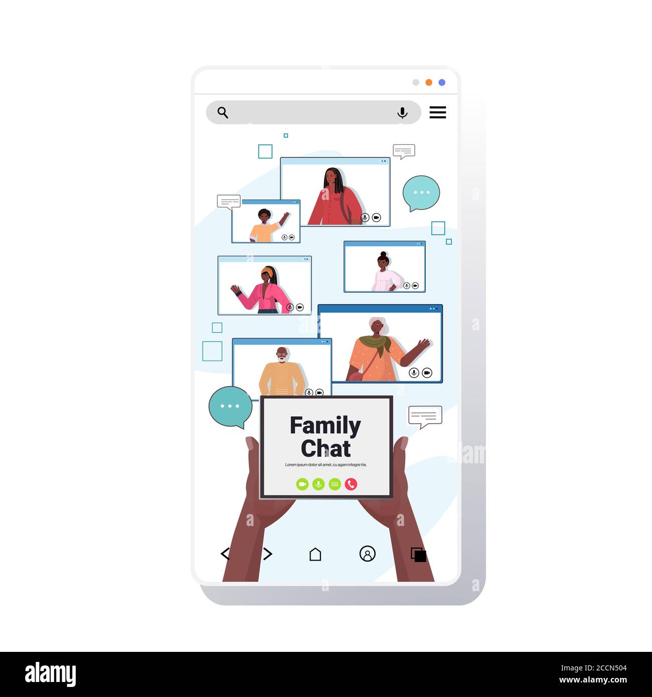 People mature flat screen Stock Vector Images - Alamy