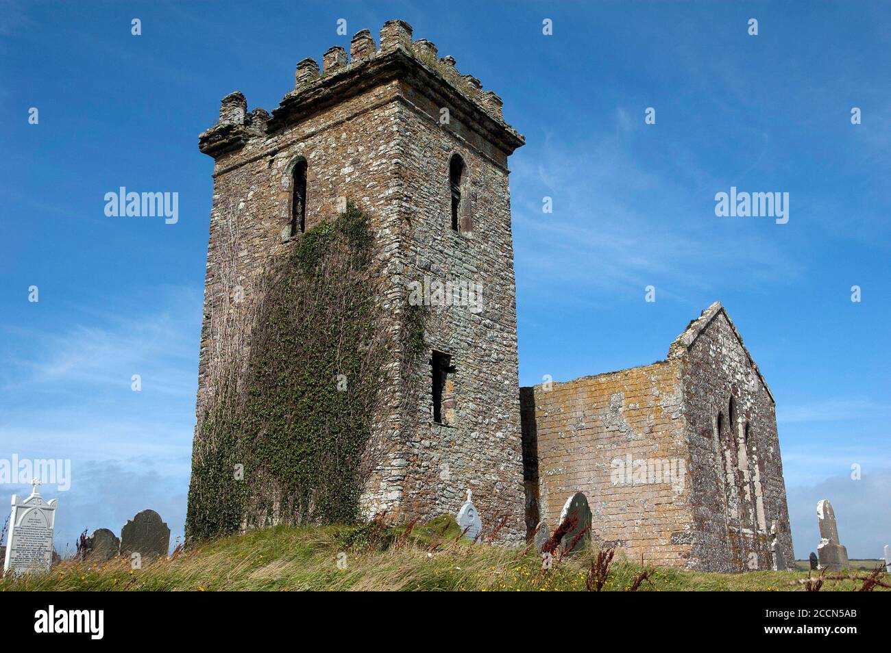 Templetown church ruins of the Knights Templar, Hook Peninsular ...