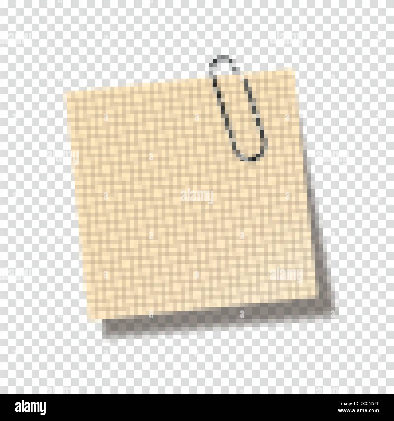 Realistic sticky note sheet. Blank lined paper. Vector illustration ...