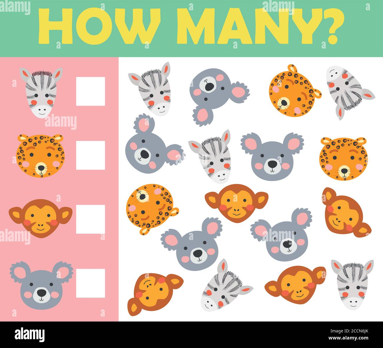 Counting. Game for Preschool Children. Educational a mathematical game ...