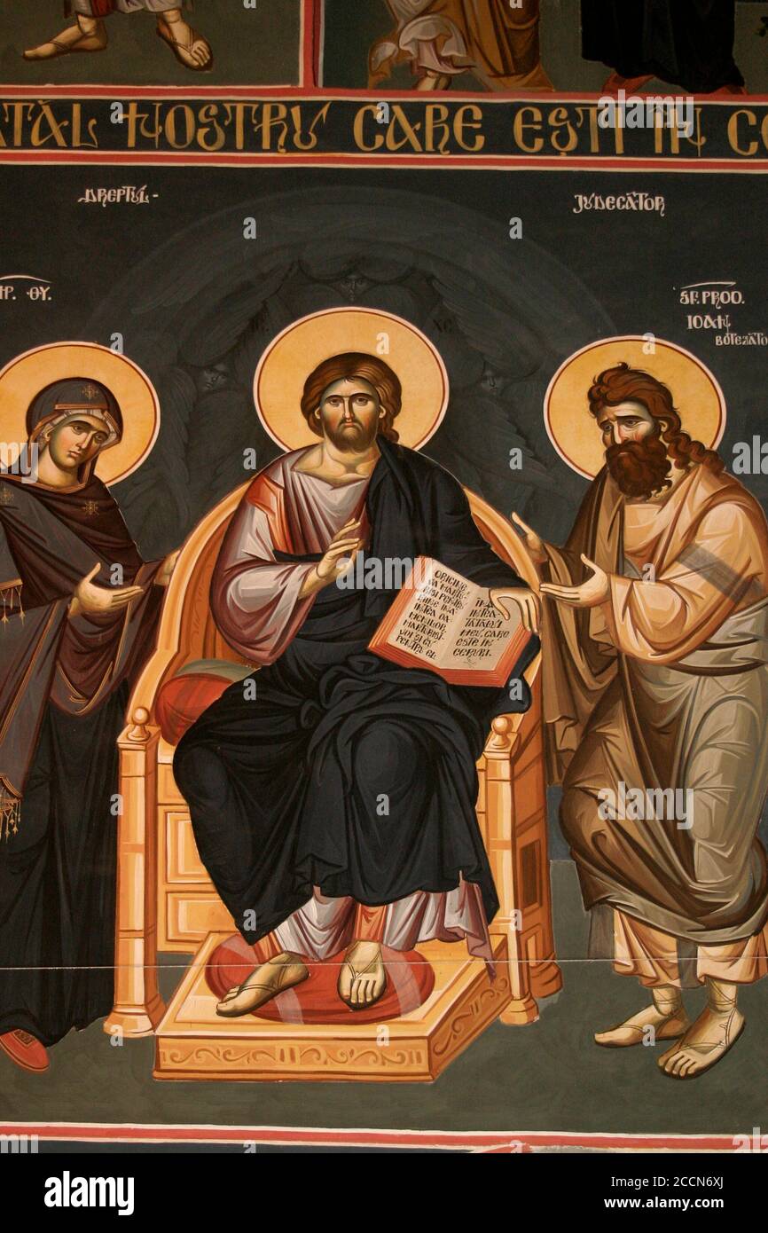 Interior of the St. Andrew Christian Orthodox Church in Oradea ...