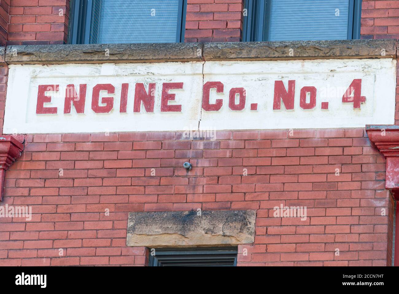 Old Fire Station brick building Stock Photo - Alamy