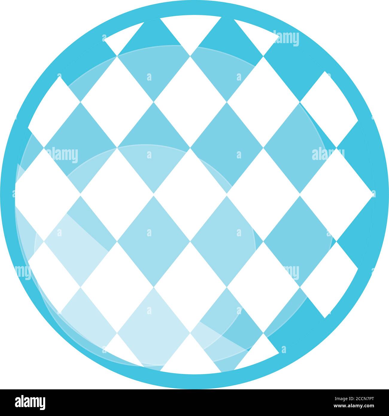 traditional blue checkered pattern flat icon design vector illustration ...