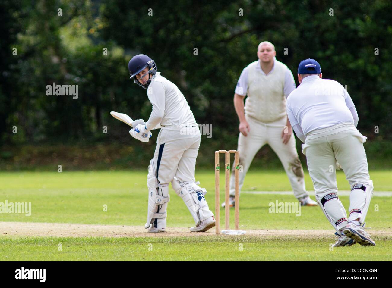 Tondu Cricket Club v Barry Athletic in a friendly at Bryn Road on the ...