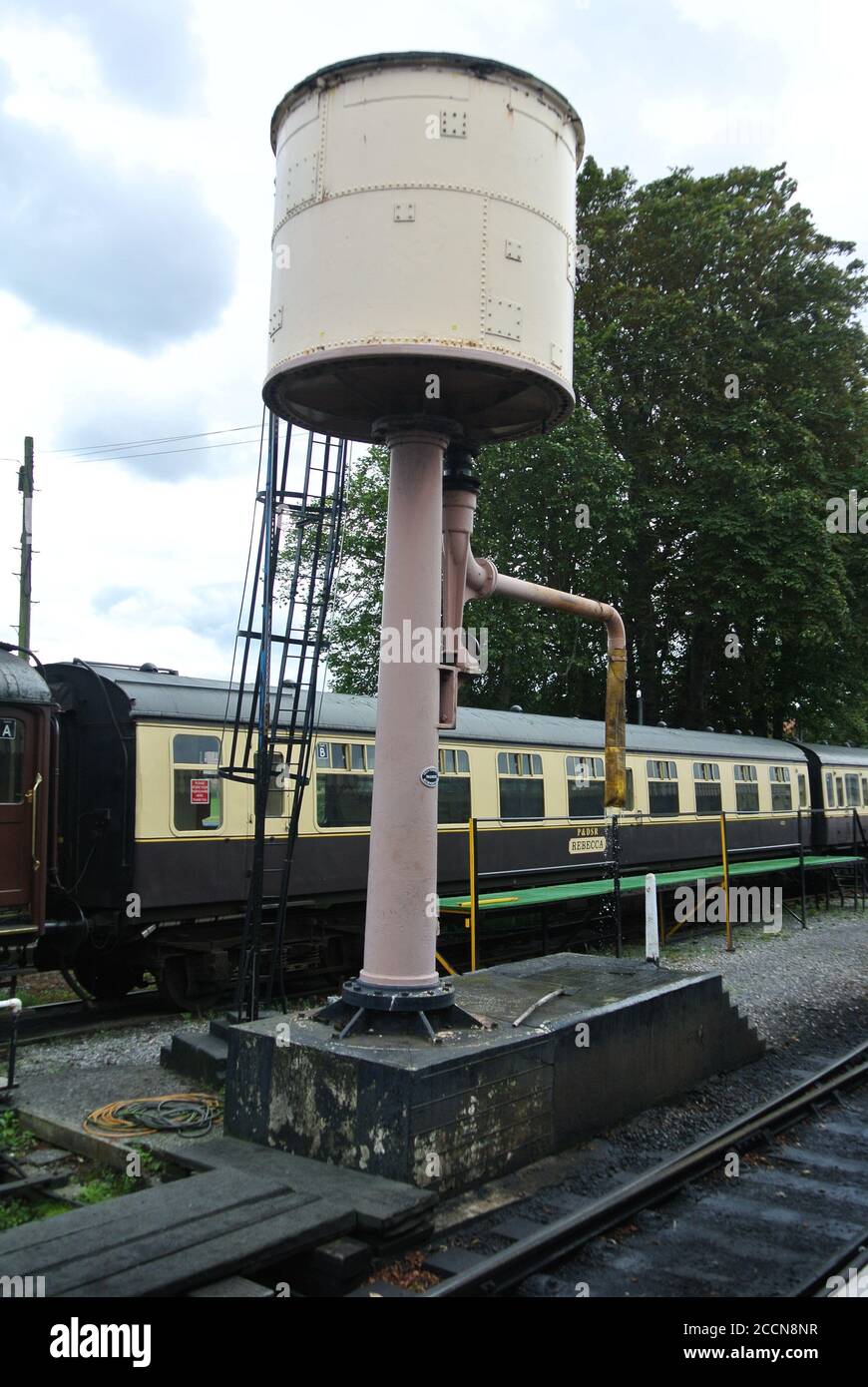 Metal Water Tank at Paignton railway station, operated by Dartmouth ...