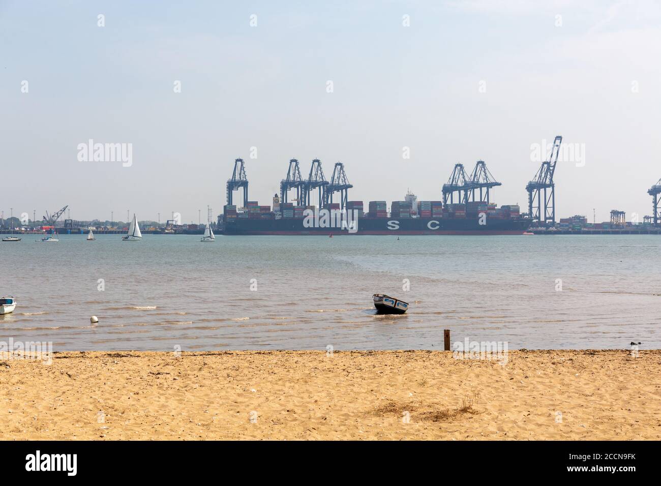 Harwich, Folkestone docks Stock Photo - Alamy