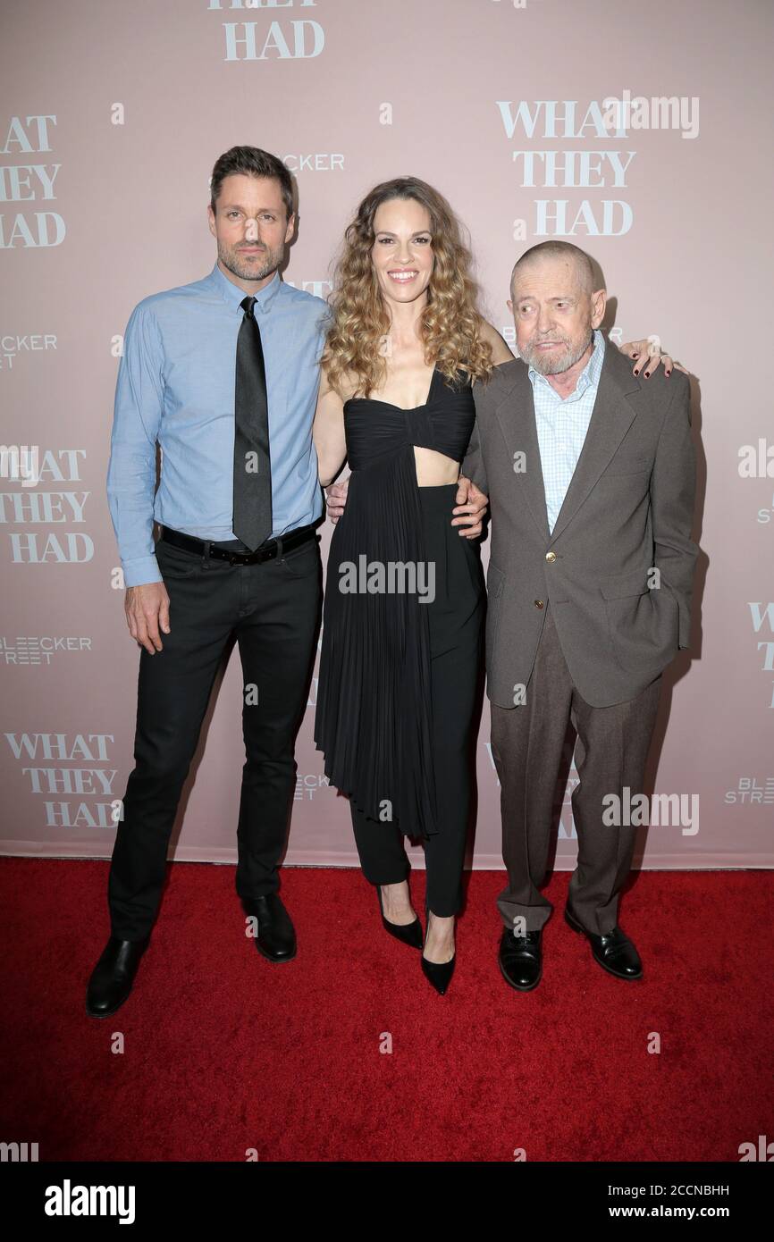 LOS ANGELES - OCT 9: Philip Schnieder, Hilary Swank, Stephen Michael ...