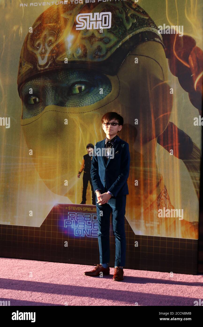 LOS ANGELES - MAR 26: Philip Zhao at the Ready Player One Premiere at ...