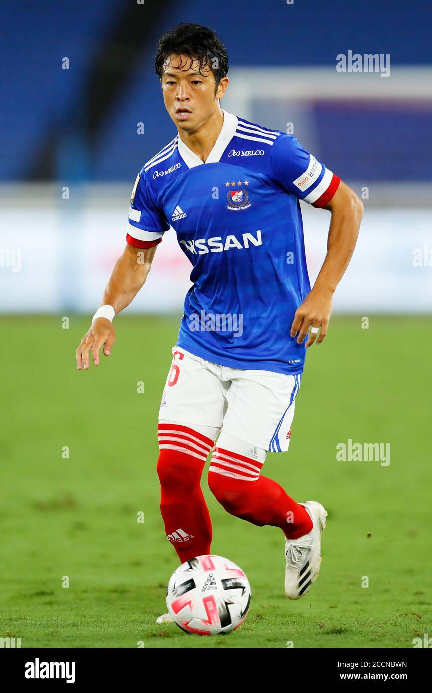 Kanagawa, Japan. 23rd Aug, 2020. Ryo Takano (F. Marinos) Football/Soccer : 2020 J1 League match ...