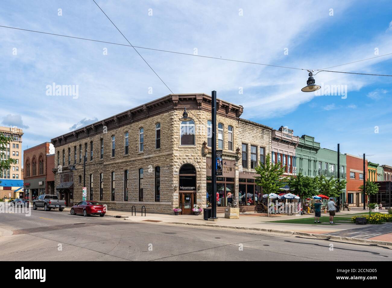 Buildings in downtown Mason City Stock Photo - Alamy