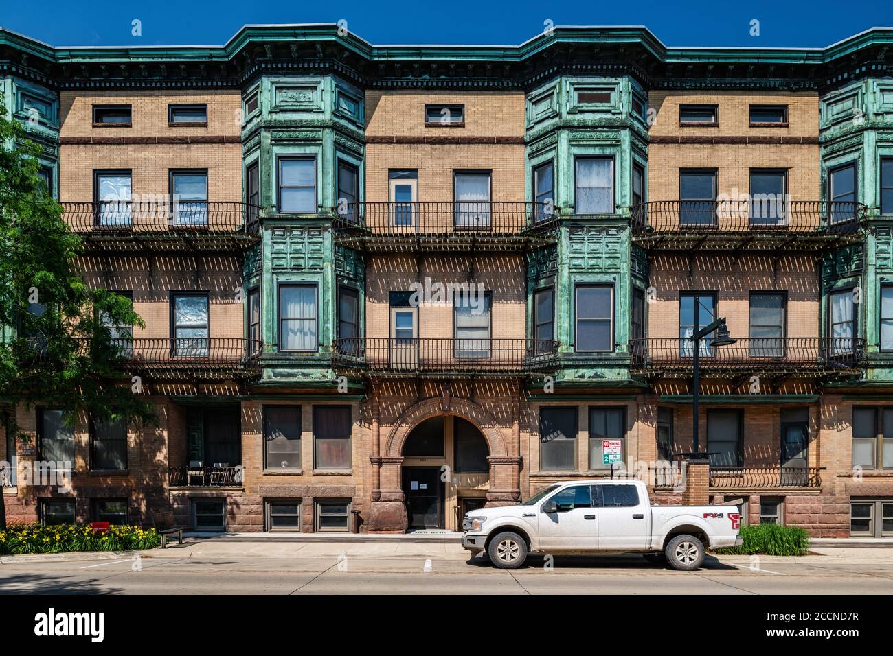Buildings in downtown Mason City Stock Photo - Alamy