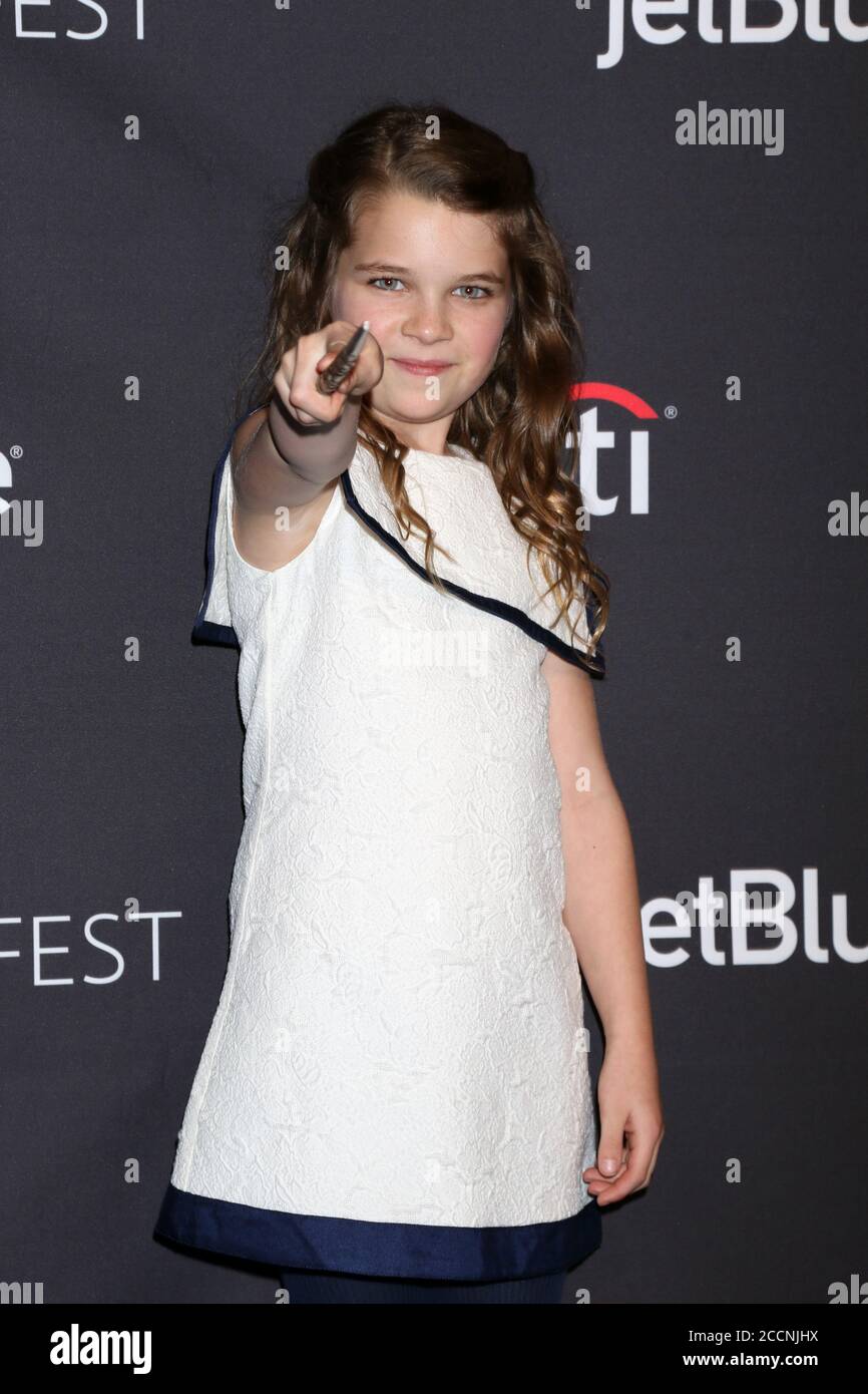 LOS ANGELES - MAR 21: Raegan Revord at the 2018 PaleyFest Los Angeles ...