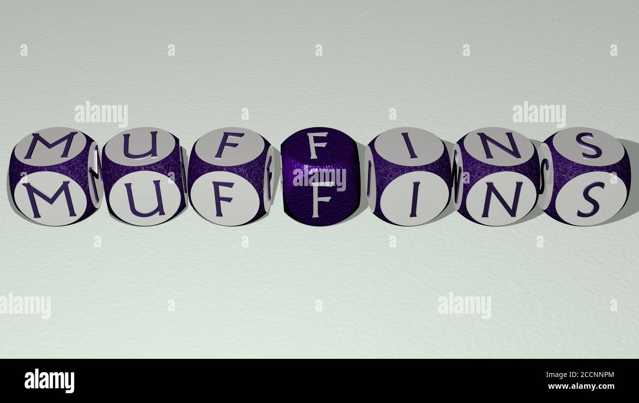 muffins combined by dice letters and color crossing for the related ...