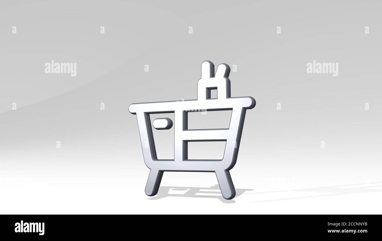 CONSOLE TABLE 3D icon standing on the floor, 3D illustration Stock ...