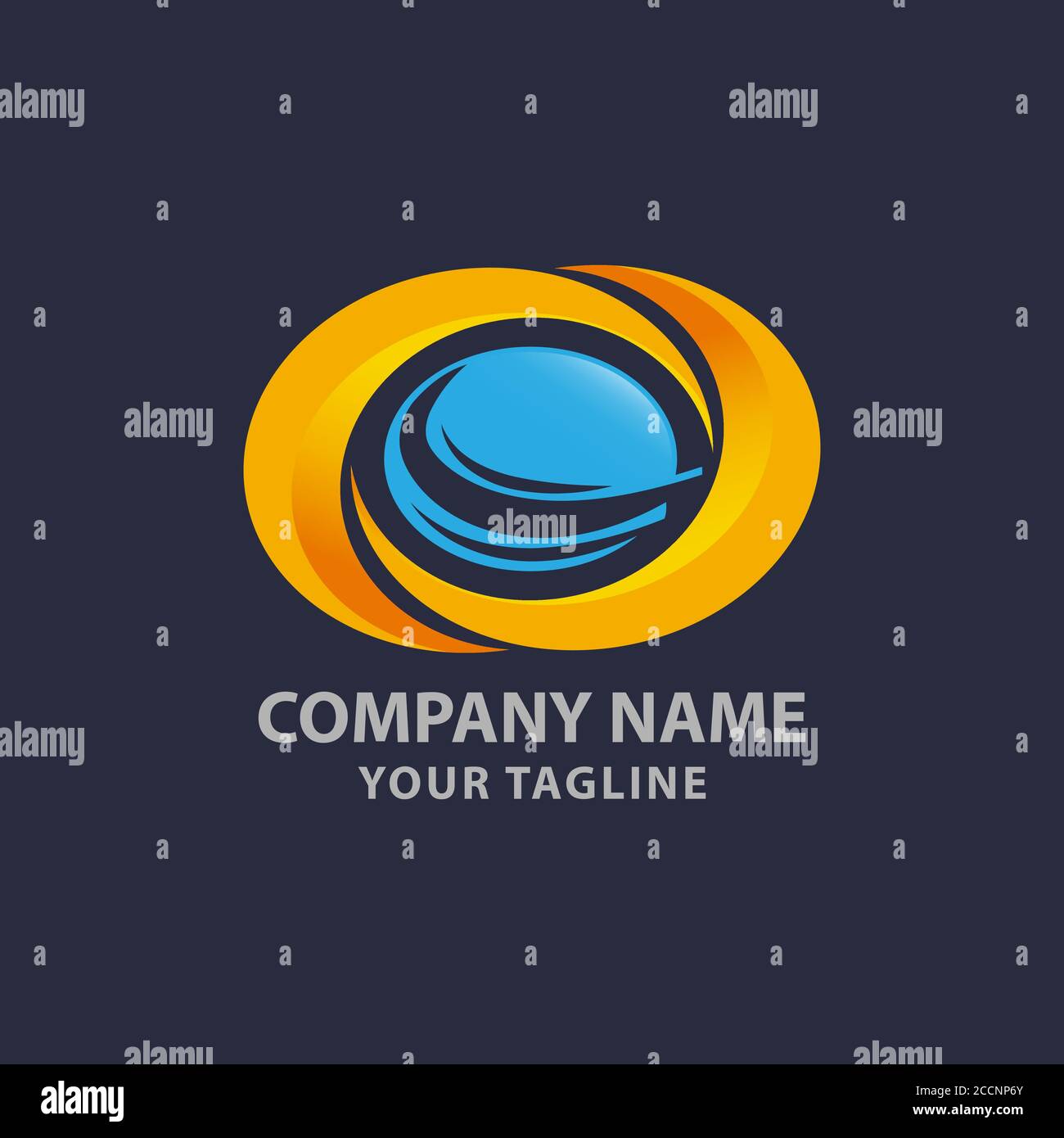 Orbit Tech Logo Template Design. Creative Vector Emblem, for Icon or ...