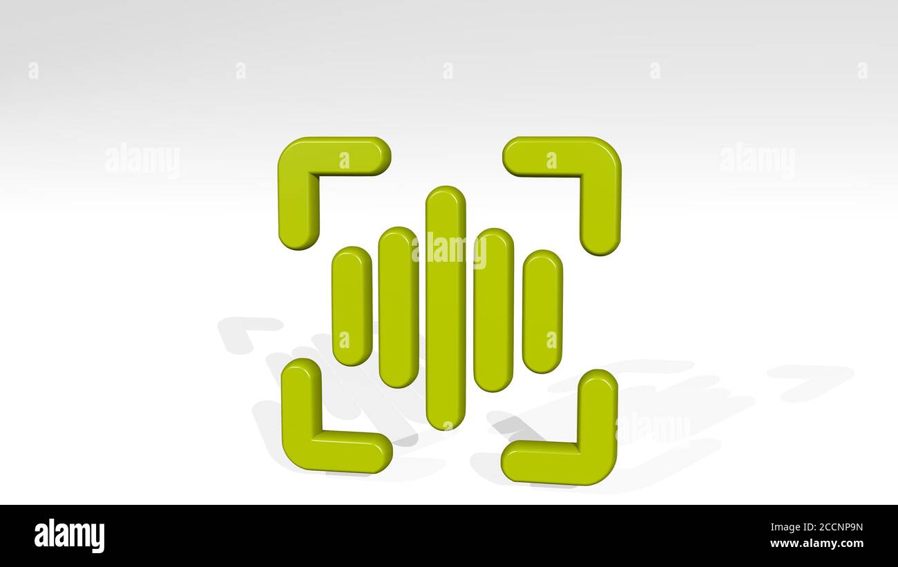 VOICE ID 3D icon casting shadow, 3D illustration Stock Photo - Alamy
