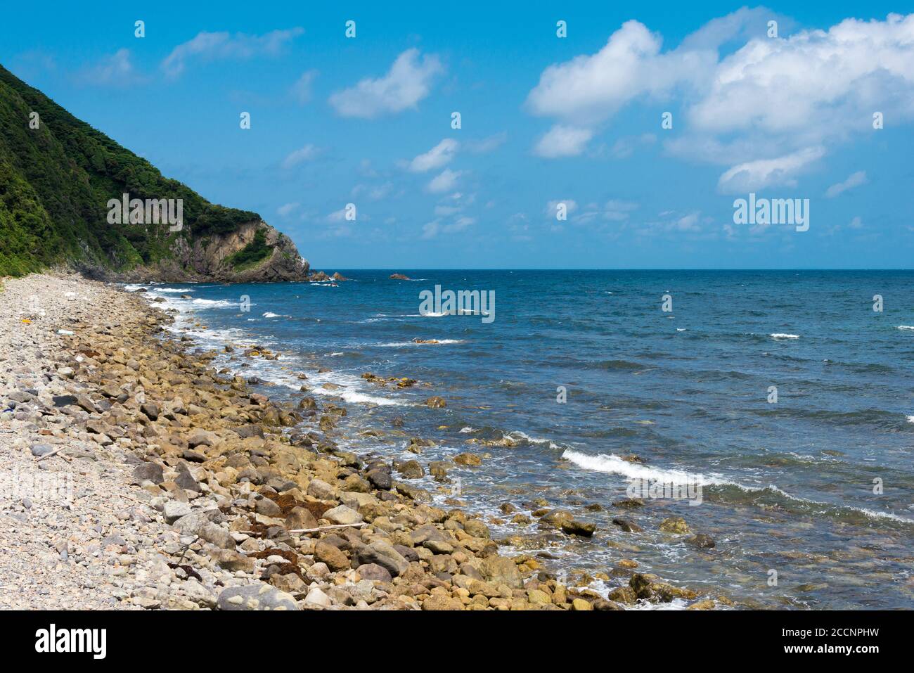 Views of Genkai-nada Sea and Coastline view from Okitsu-gu Yohaisho at ...