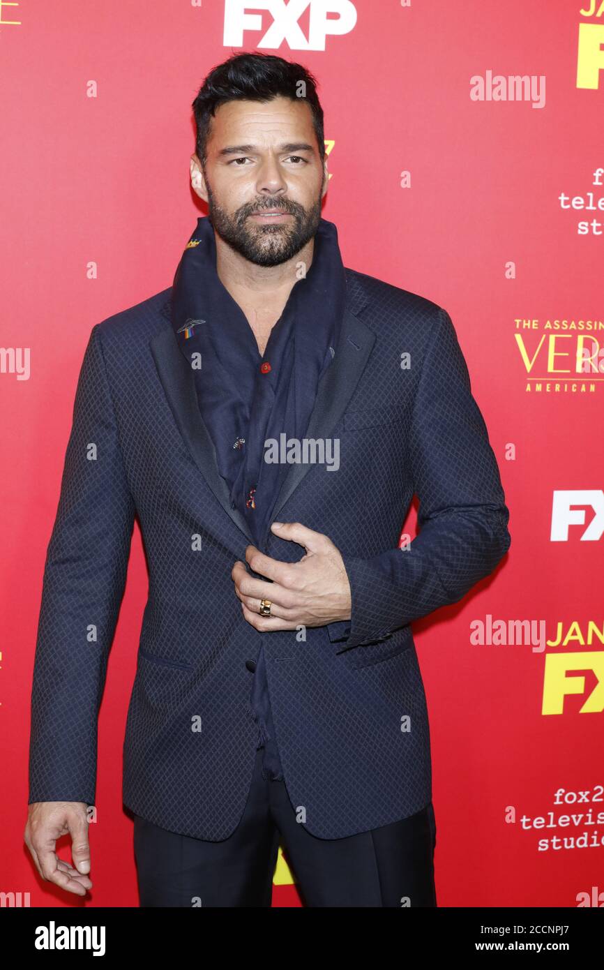 LOS ANGELES - JAN 8: Ricky Martin at the The Assassination of Gianni ...