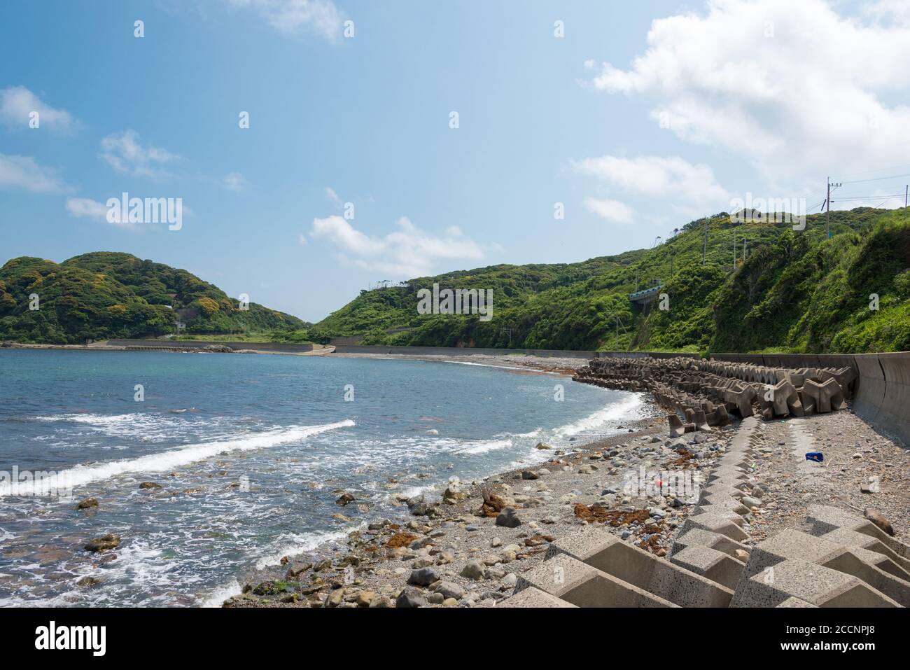 Views of Genkai-nada Sea and Coastline view from Okitsu-gu Yohaisho at ...