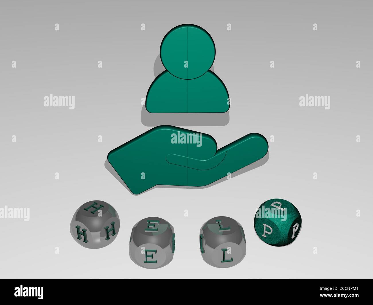 help round text of cubic letters around 3D icon, 3D illustration Stock ...