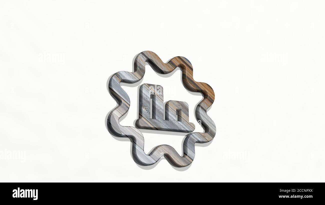 OPTIMIZATION GRAPH 3D icon on the wall, 3D illustration Stock Photo - Alamy