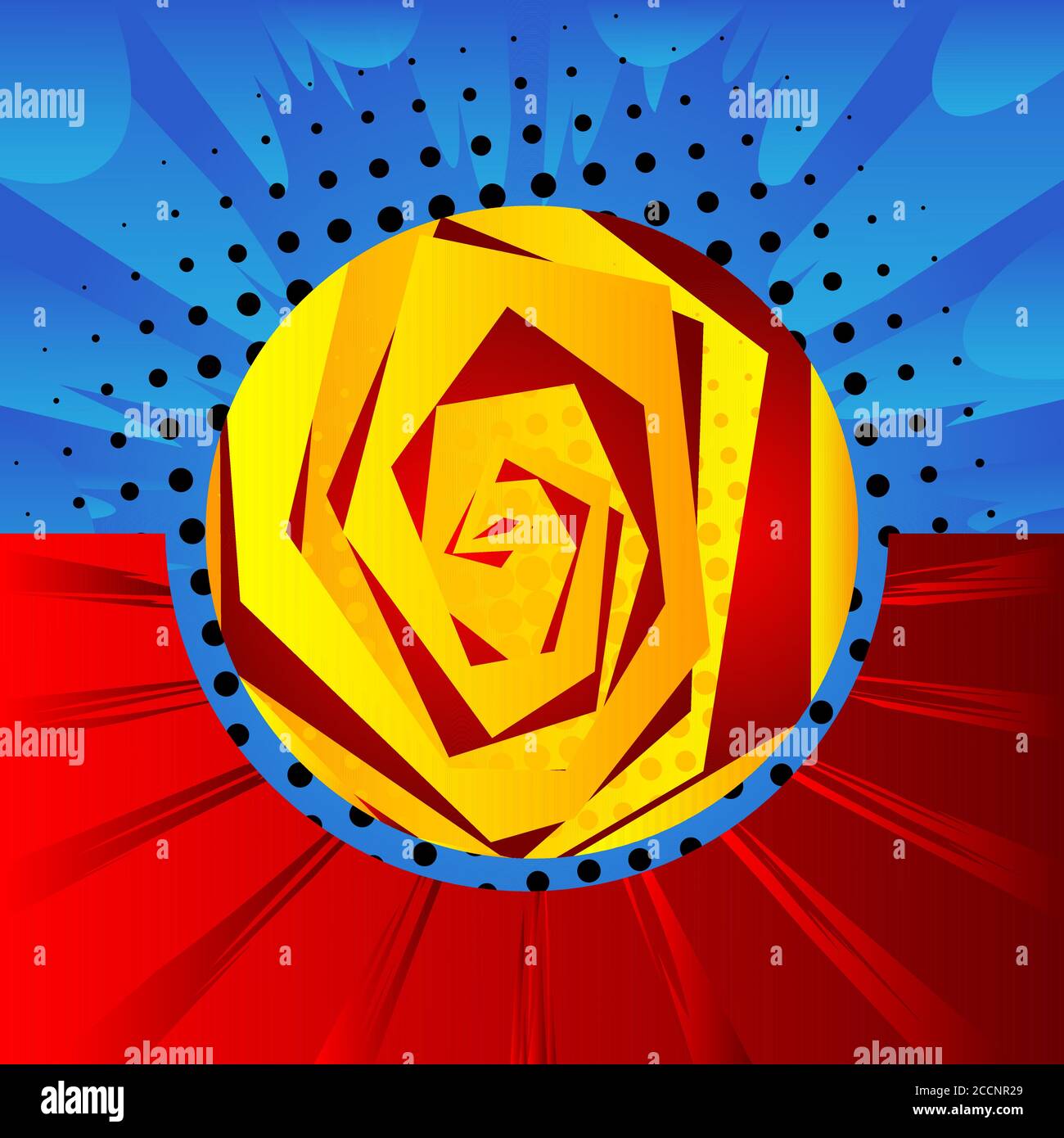 Comic book style social media story or post template. Premium abstract ...