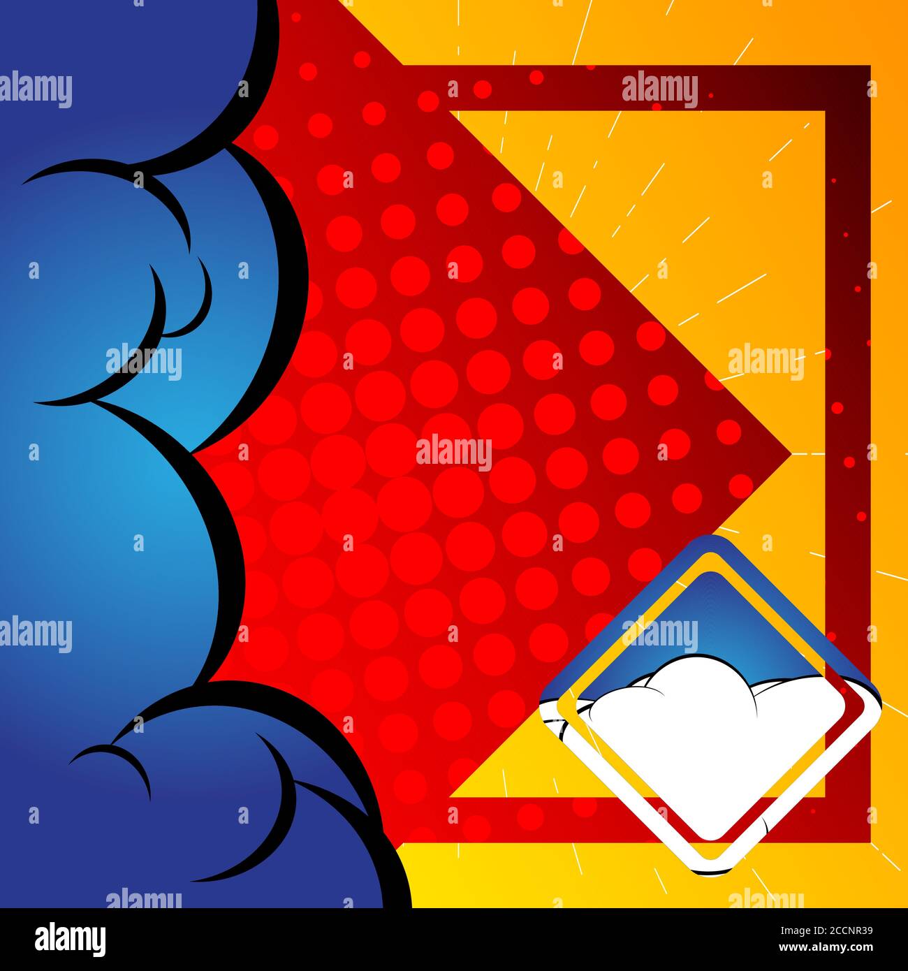 Comic book style social media story or post template. Premium abstract ...