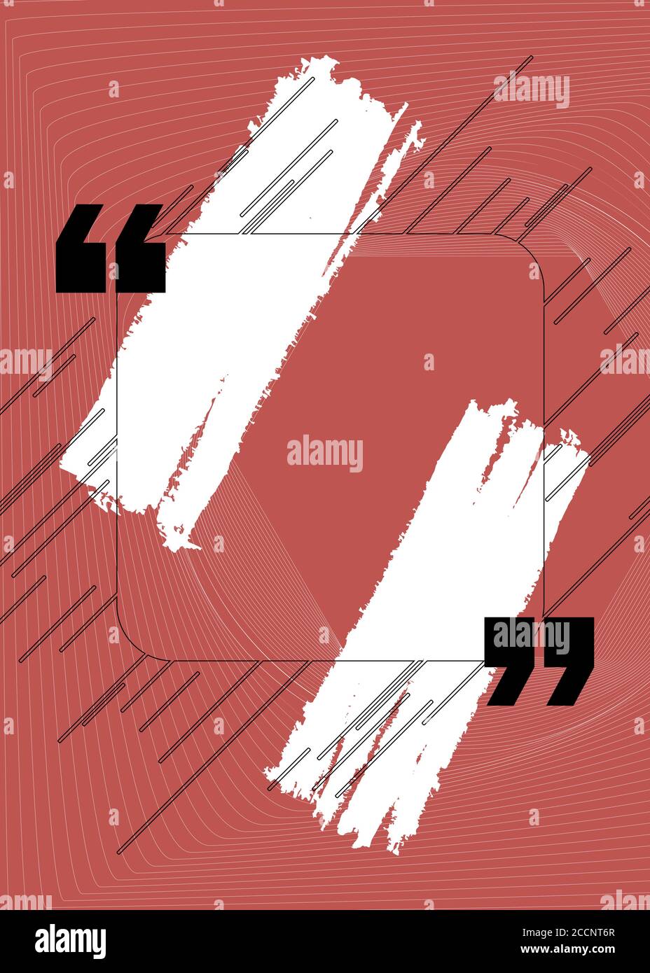 Text box bubble. Empty template with brush stroke. Speech bubble, quote ...