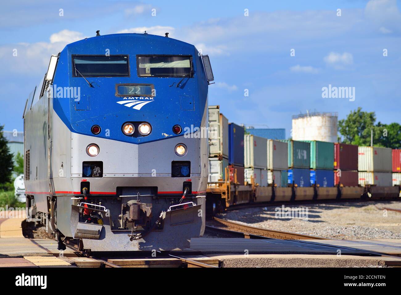 Amtrak train chicago hi-res stock photography and images - Alamy