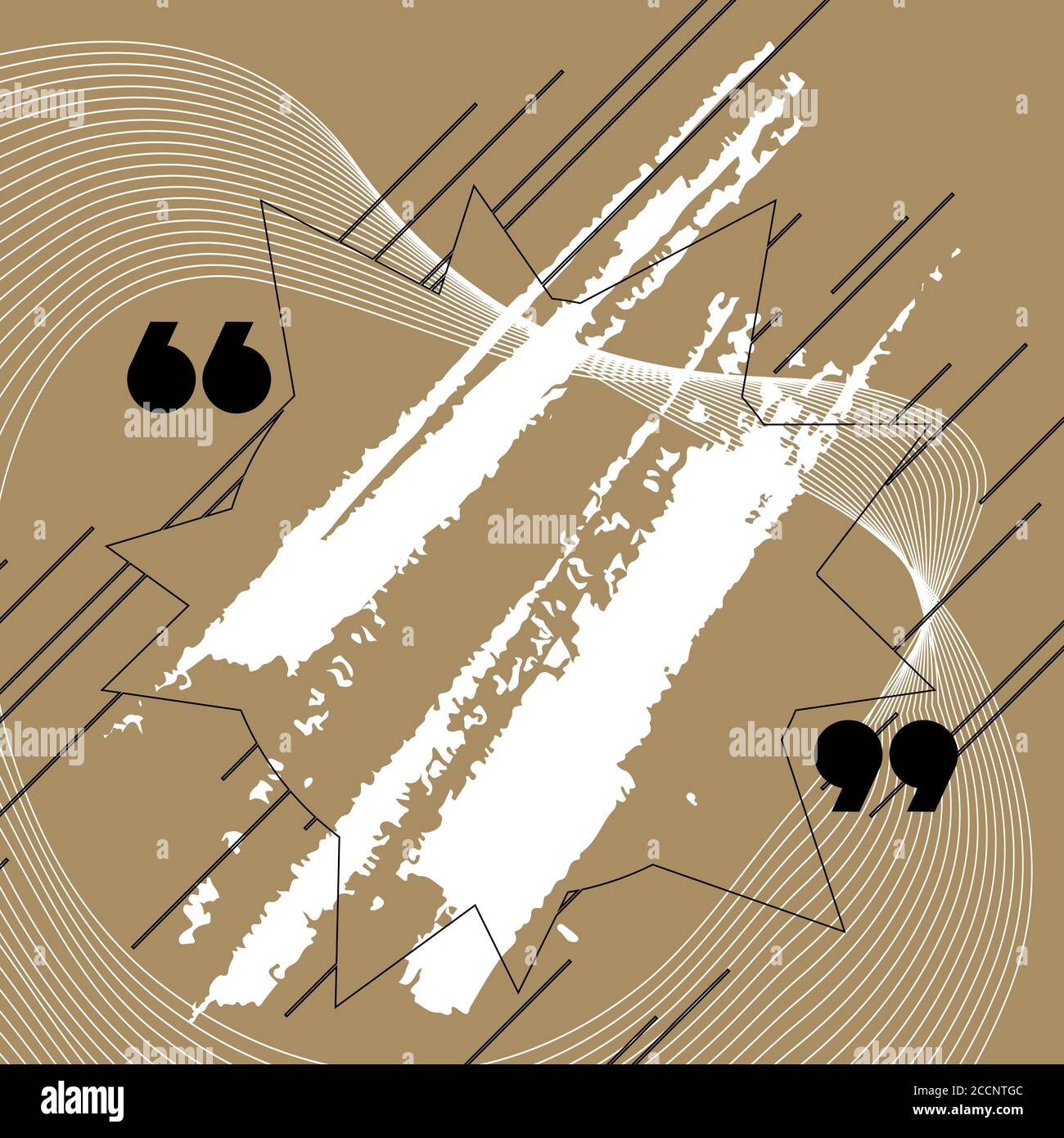 Text box bubble. Empty template with brush stroke. Speech bubble, quote ...