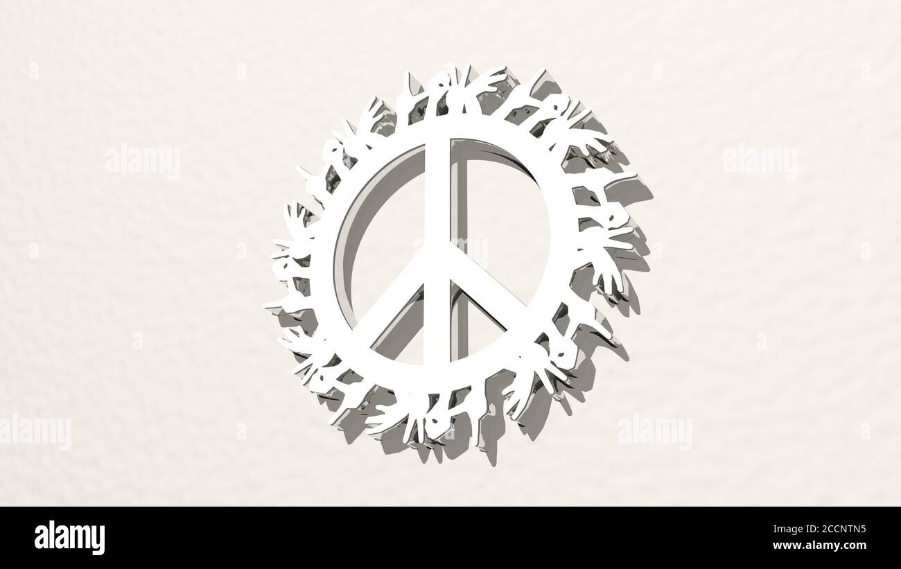 Peace light projection art hi-res stock photography and images - Alamy