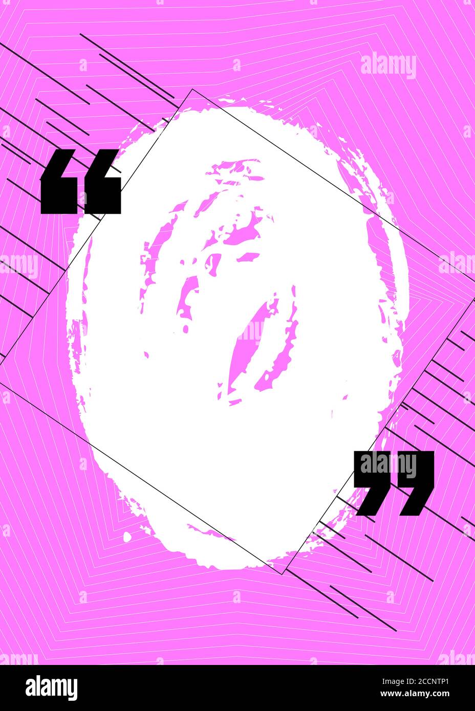 Text box bubble. Empty template with brush stroke. Speech bubble, quote ...