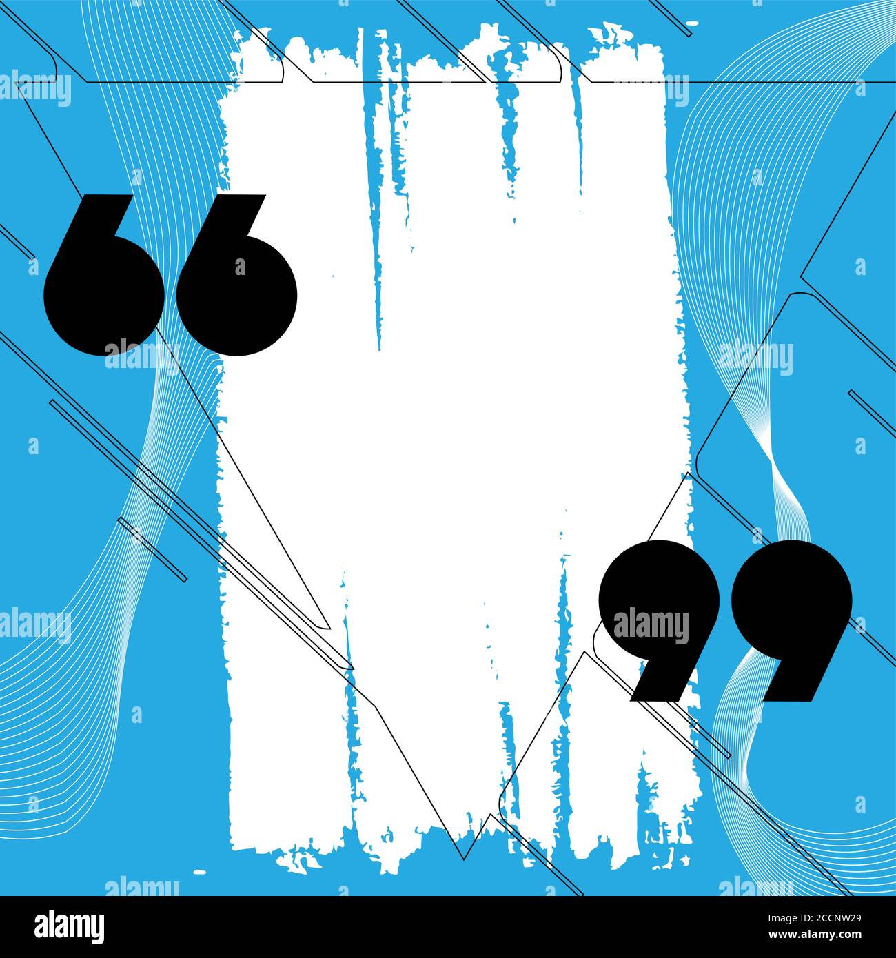 Text box bubble. Empty template with brush stroke. Speech bubble, quote ...