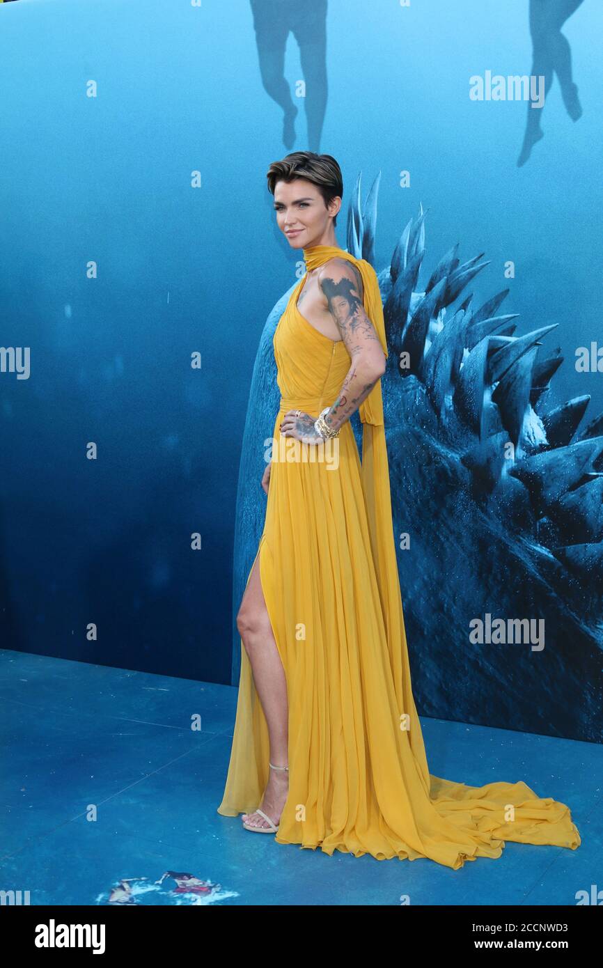 LOS ANGELES - AUG 6: Ruby Rose at the The Meg Premiere on the TCL ...