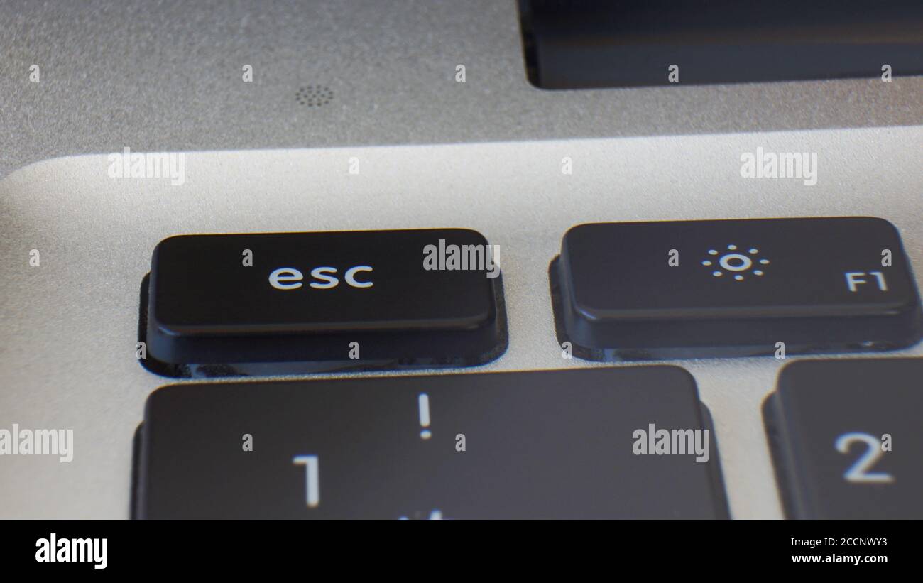 Close up the keys on the laptop keyboard Stock Photo - Alamy