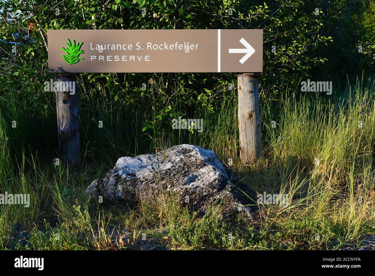 JACKSON HOLE, WY –2 AUG 2020- View of the Laurance S. Rockefeller ...