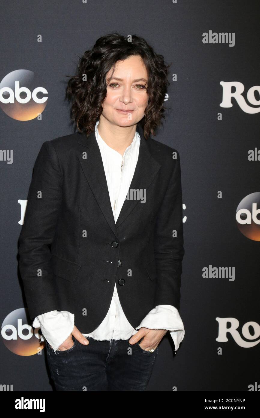 LOS ANGELES - MAR 23: Sara Gilbert at the Roseanne Premiere Event at ...