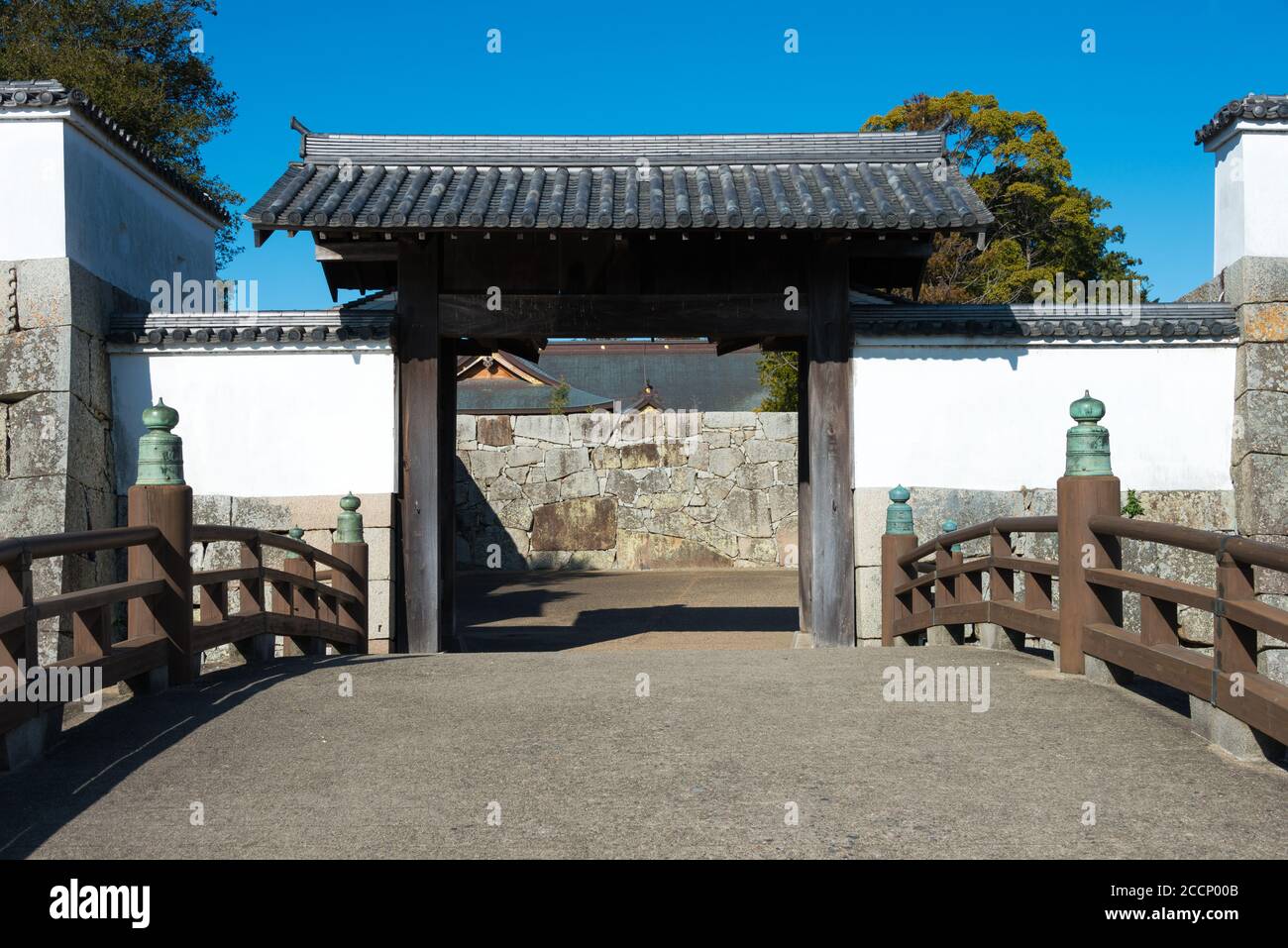 Hyogo, Japan - Ako Castle in Ako, Hyogo, Japan. The castle is a ...