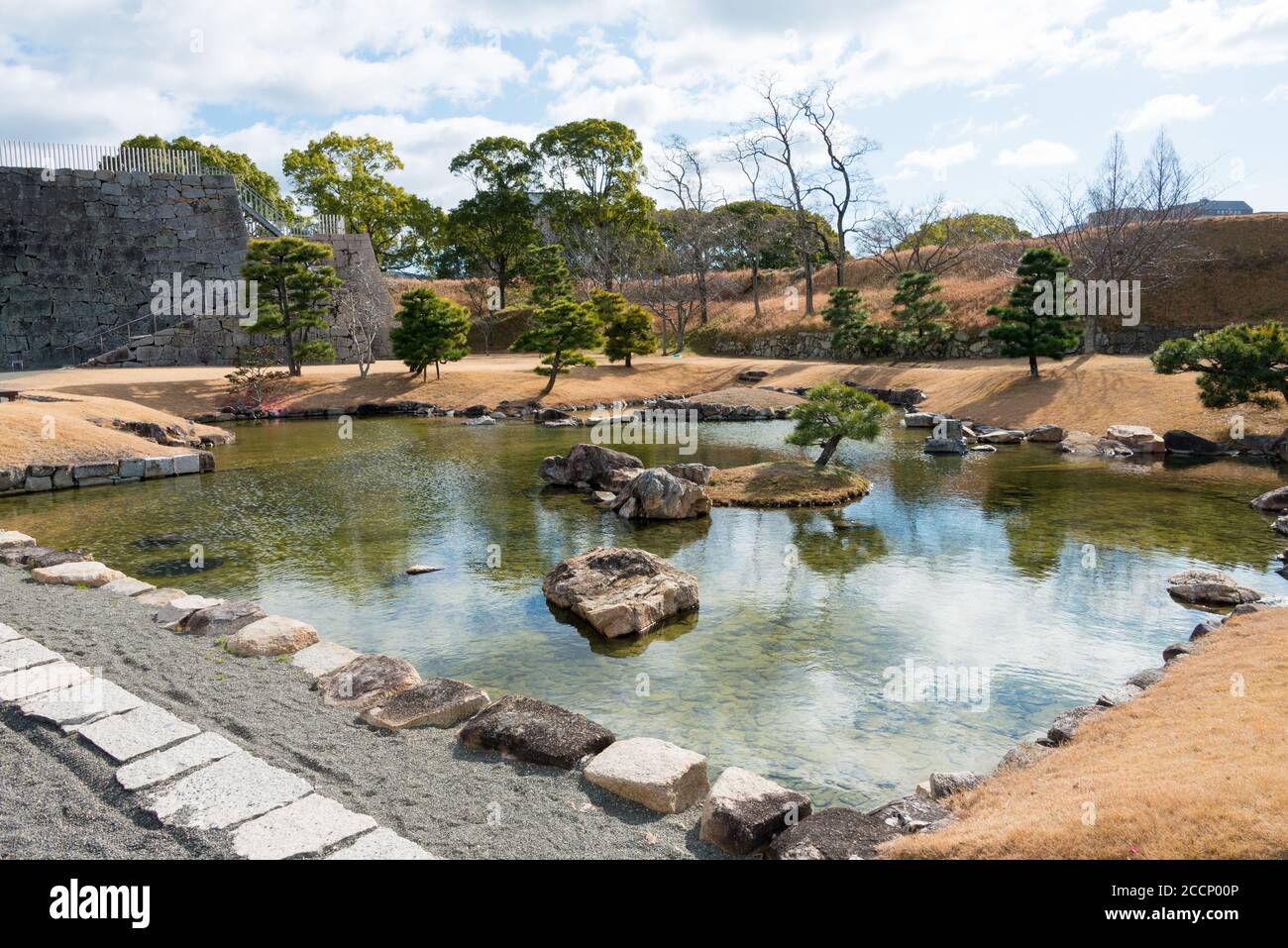Hyogo, Japan - Ako Castle in Ako, Hyogo, Japan. The castle is a ...