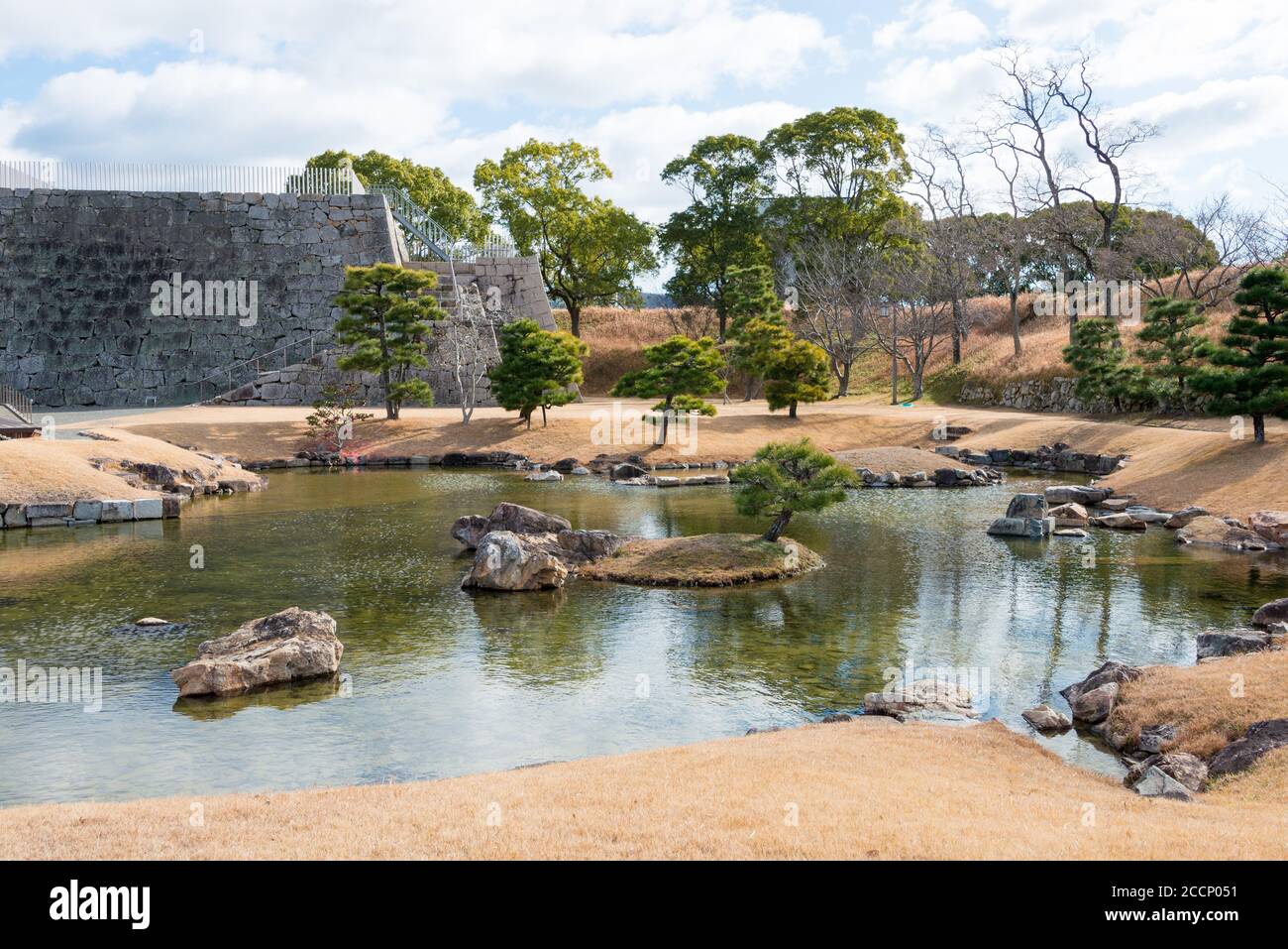 Hyogo, Japan - Ako Castle in Ako, Hyogo, Japan. The castle is a ...